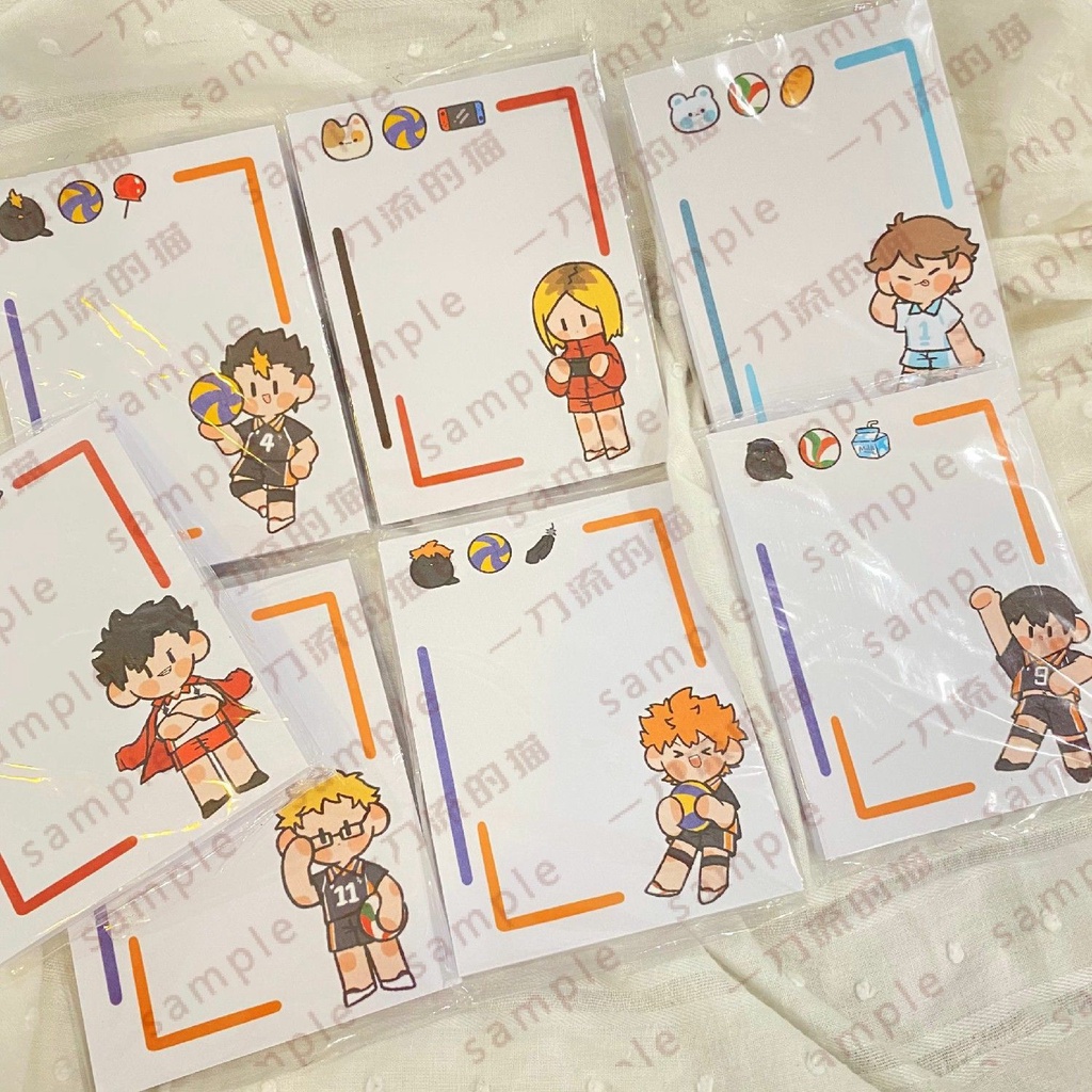 【CHAOS】Haikyuu!! Sticky Notes Can Be Pasted | Shopee Singapore