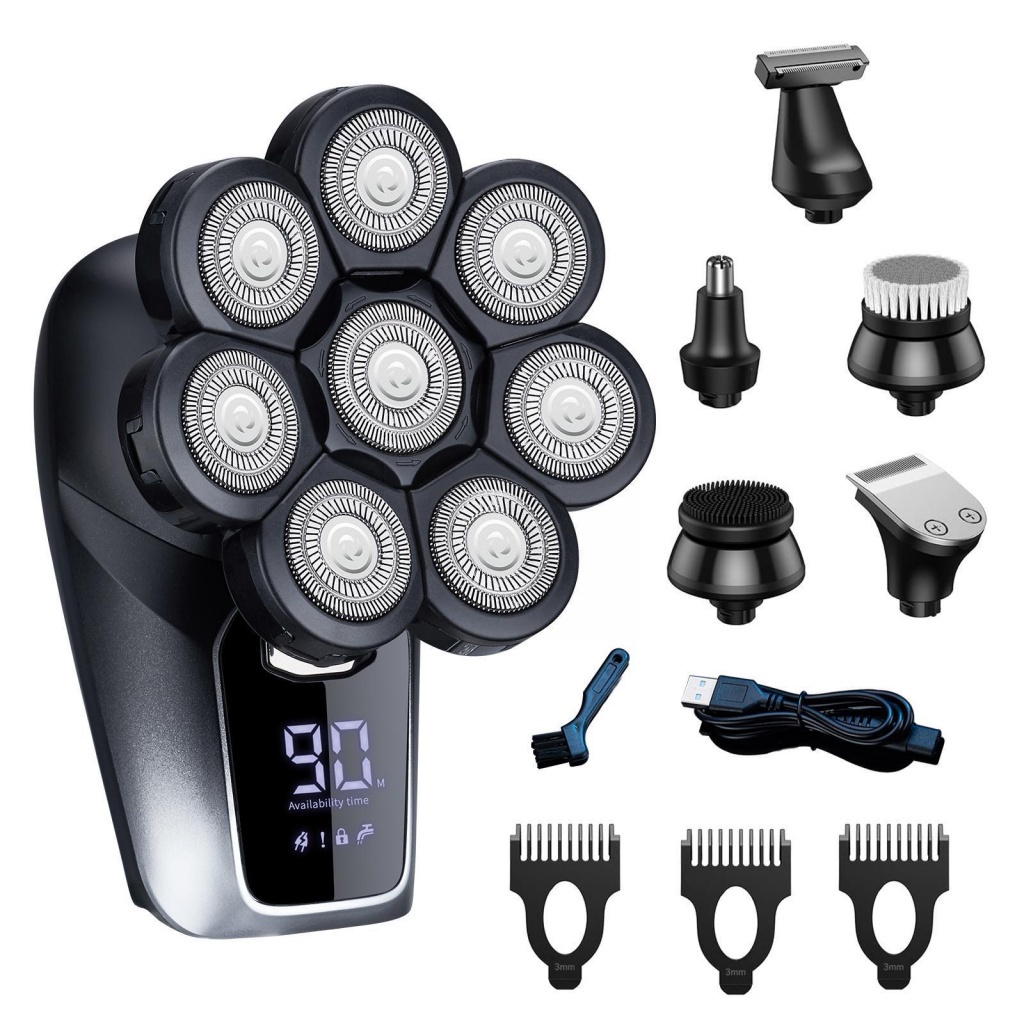 8D Face Head Electric Shavers For Bald Men Electric Bald Head Shaver ...