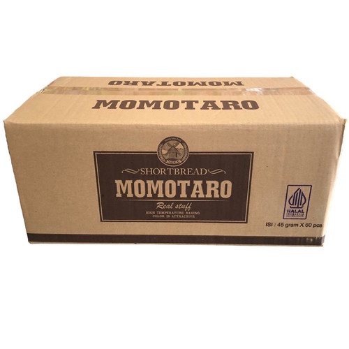 MOMOTARO SHORTBREAD CARTON CONTENTS 60PCS x 45 gr BY AOKA COOKIES ...