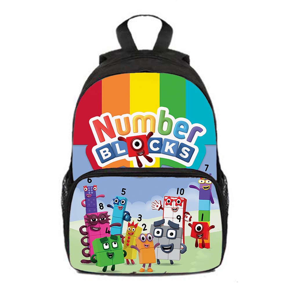 New Numberblocks School Bag Backpack Elementary School Kindergarten ...