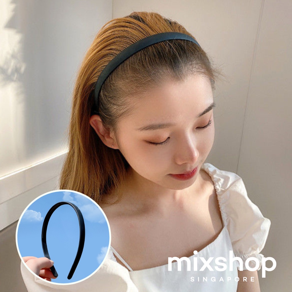 mixshop High Quality Unbreakable Headband, Hairband, Black Headband ...