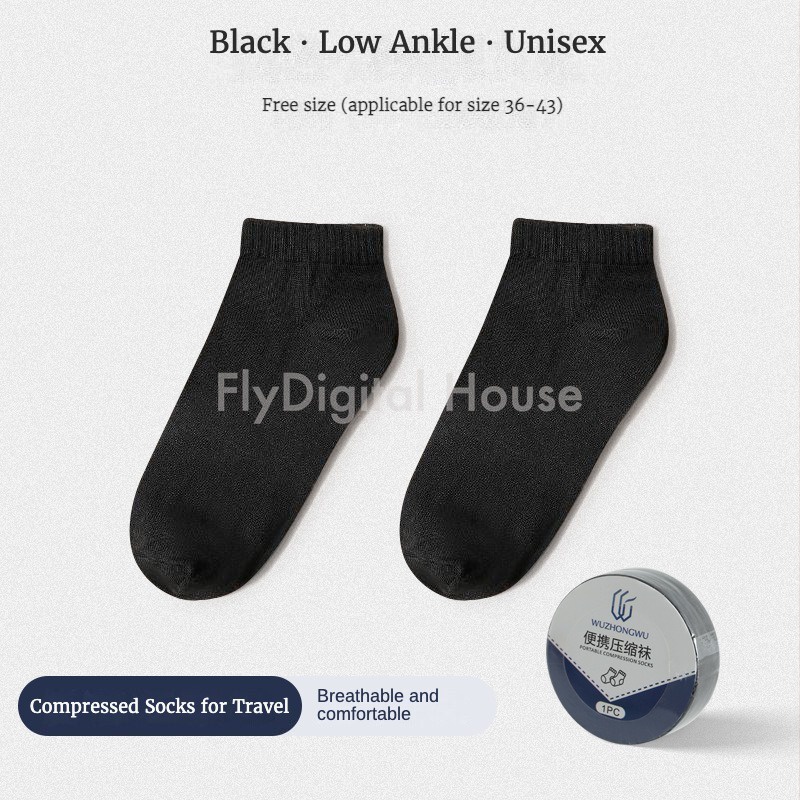 🇸🇬SG Local Stock🇸🇬Premium Disposable Socks Compressed Socks for Travel ...