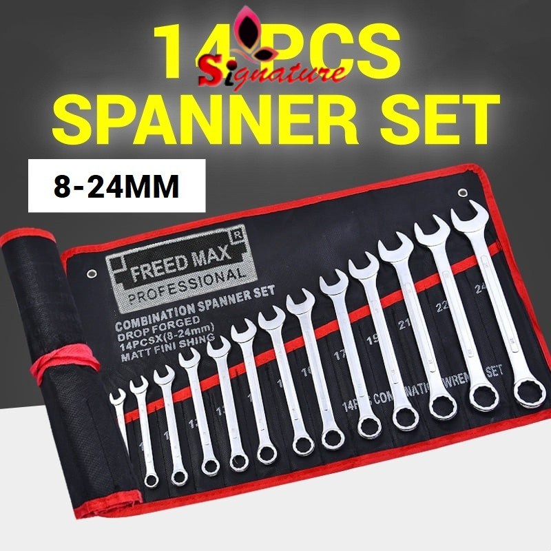 (14 PCS) 8-24mm Combination Repair Wrench Spanner Set Tools Set 14 PCS ...