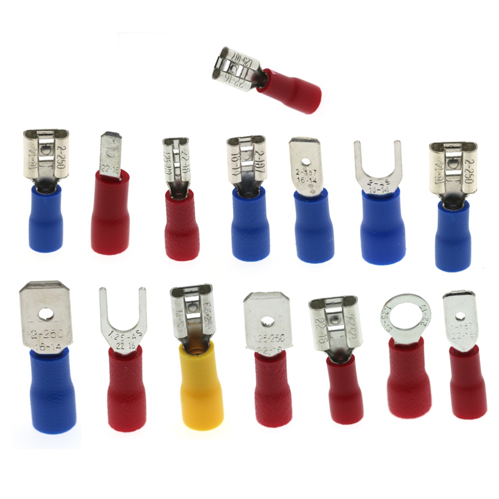 280 pcs Wire and Cable Connector Kit Butt Ring Ring Lug Kit Crimp Tool ...