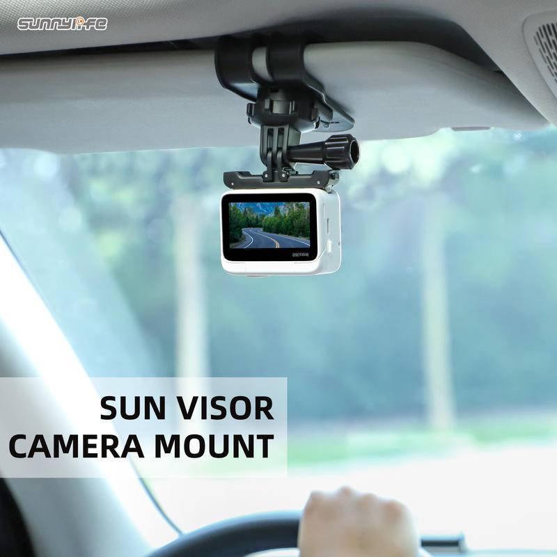 Car Sun Visor Mount Action Camera Holder Cell Phone Vlog Mount 360 ...