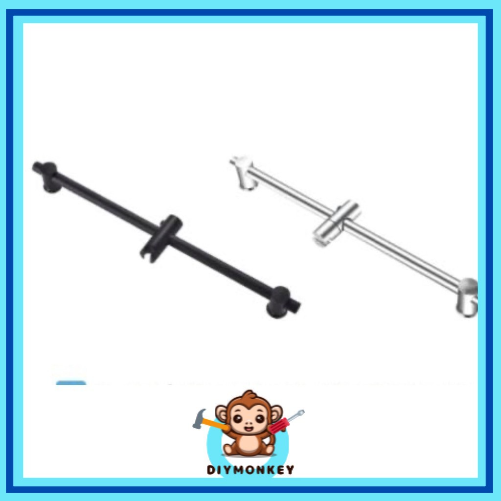 (DIYMONKEY)304 Stainless Steel Sliding Bar Shower head Holder Riser ...