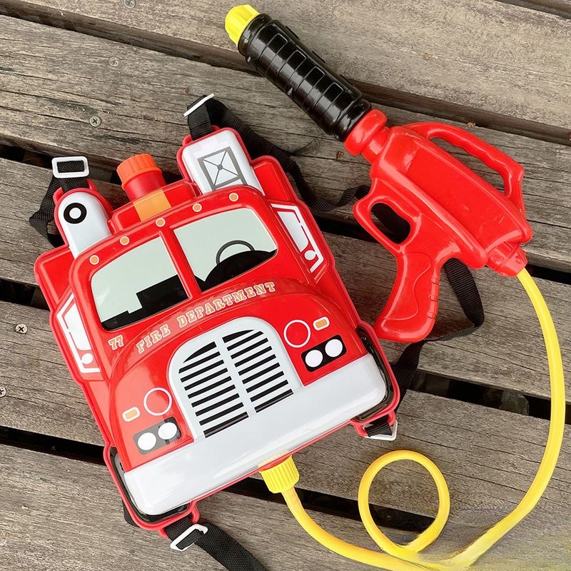 Children's Backpack Water Gun Toy Water Spray Pull-out Water Gun Large ...
