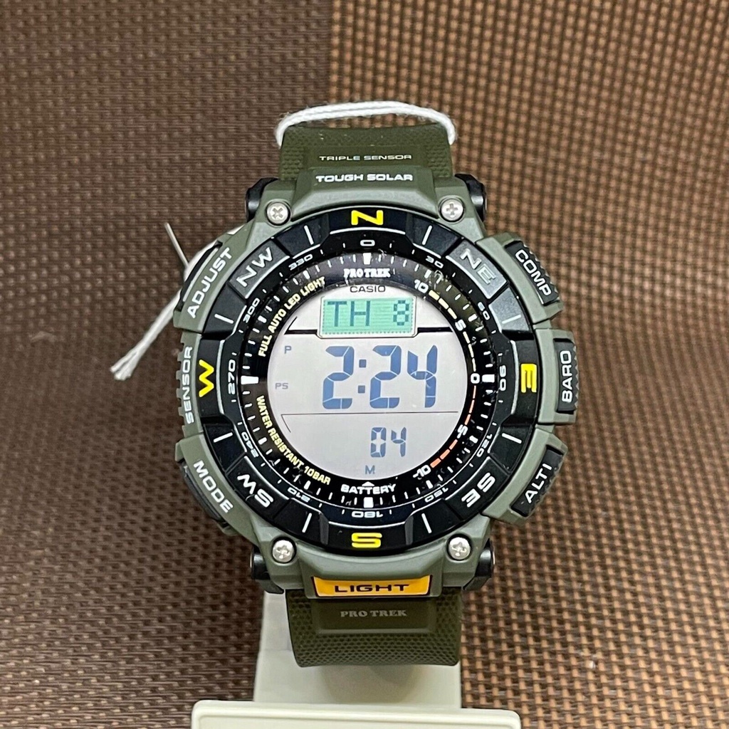 Casio Pro-trek PRG-340-3D Climber Outdoor Sport Solar Power Digital Men ...