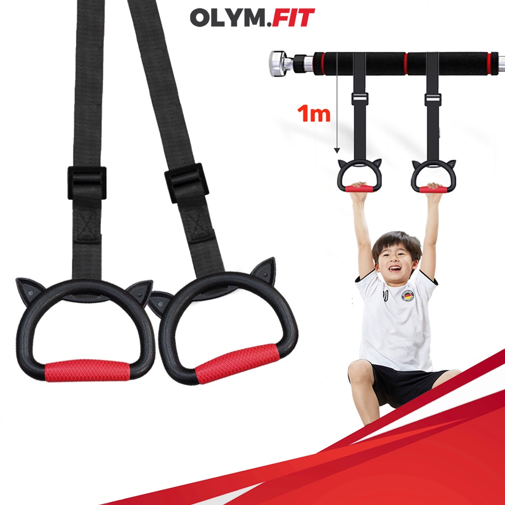 Gym Ring Gymnastic Pull Up Bar Abdominal Straps Handles Chin Up Bar ...
