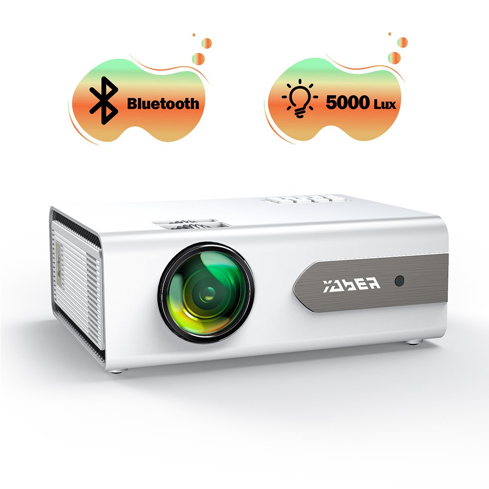 YABER V3 Mini Bluetooth Projector 5000 Lux Full HD 1080P and Zoom ...