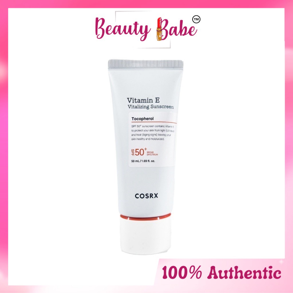 Cosrx Vitamin E Vitalizing Sunscreen SPF 50+ 50ml [Beauty Babe] | Shopee Singapore