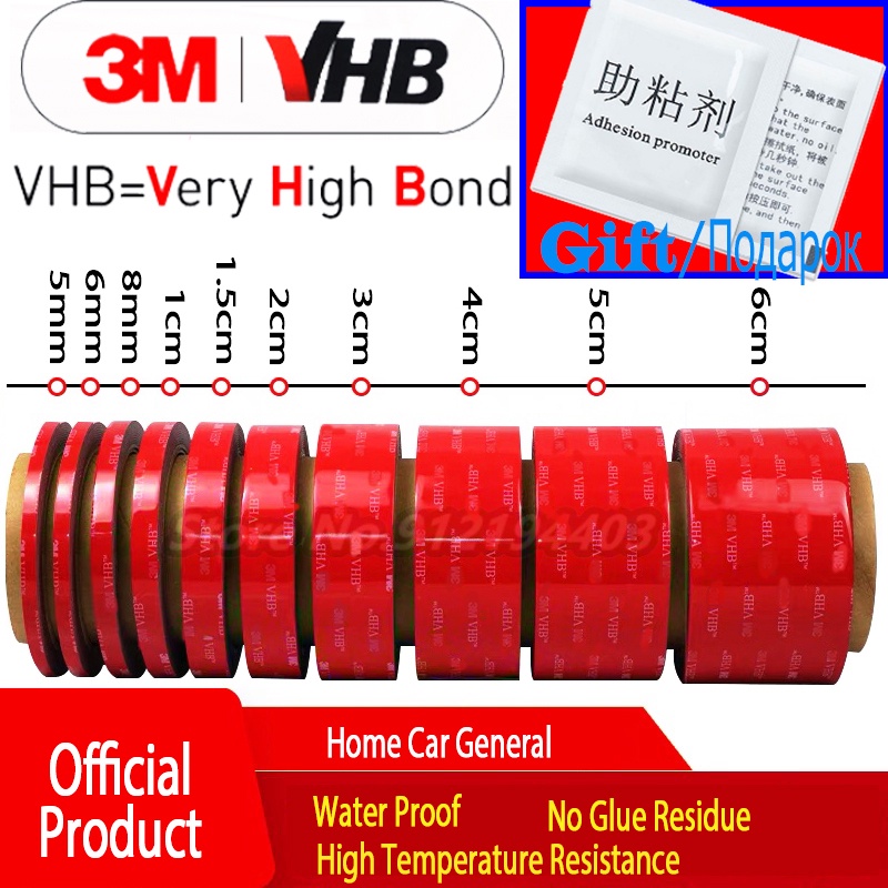 Clear/Grey Two Colors 3M VHB Acrylic Foam 0.8MM Thick High Temperature ...