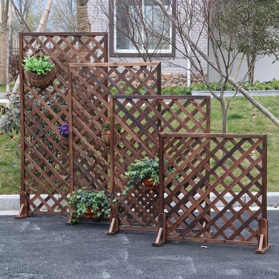 Anticorrosive wood fence mesh piece balcony wall hanging partition ...