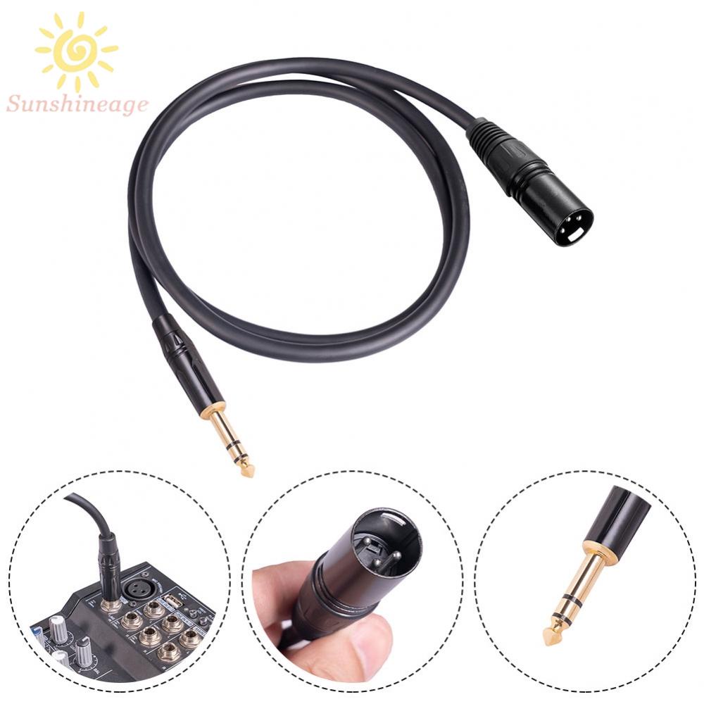 6.35 mm 1/4 Inch TRS to XLR Male Balanced Signal Interconnect Cable Mic ...
