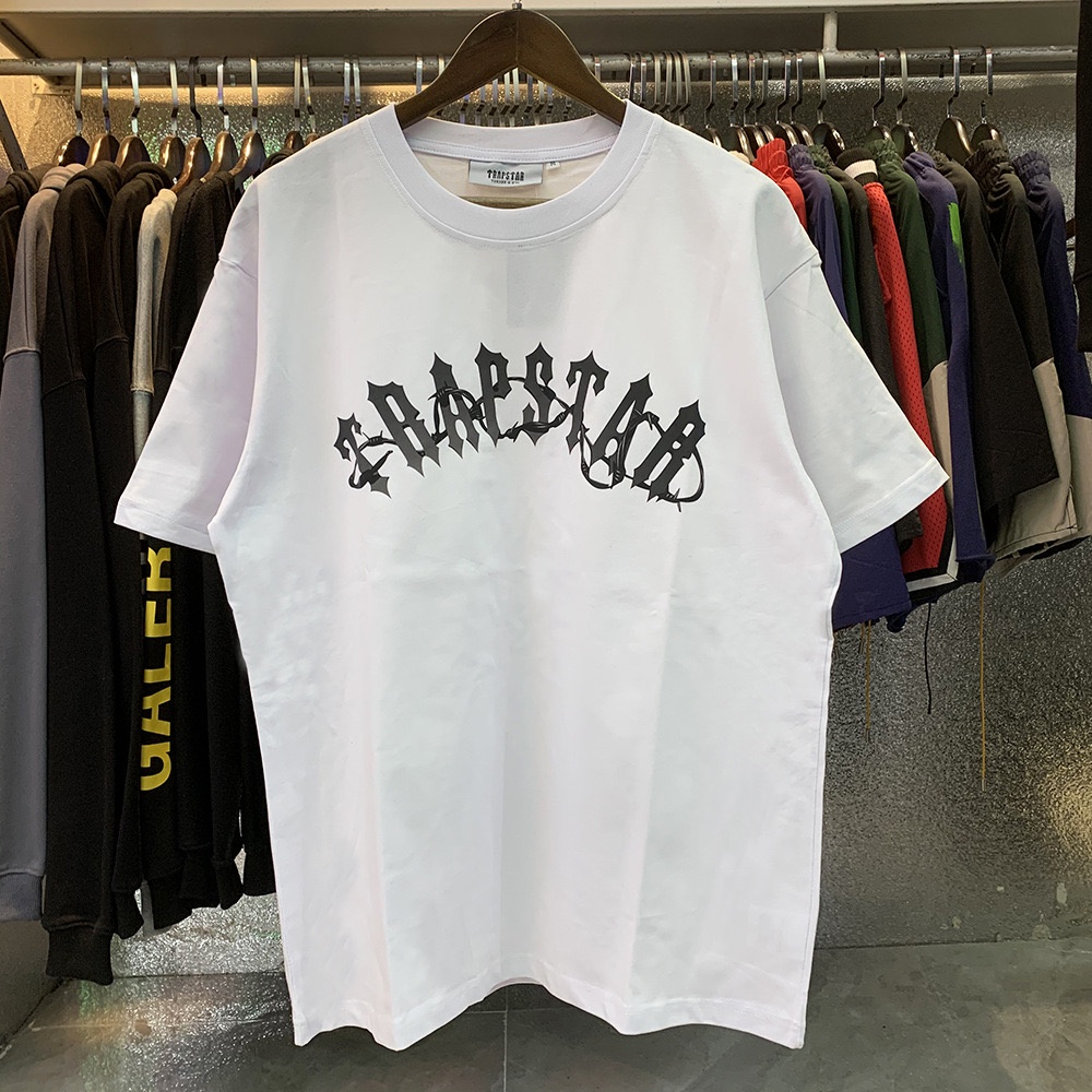 Trapstar T-shirt short sleeve drill print European and American hip hop ...