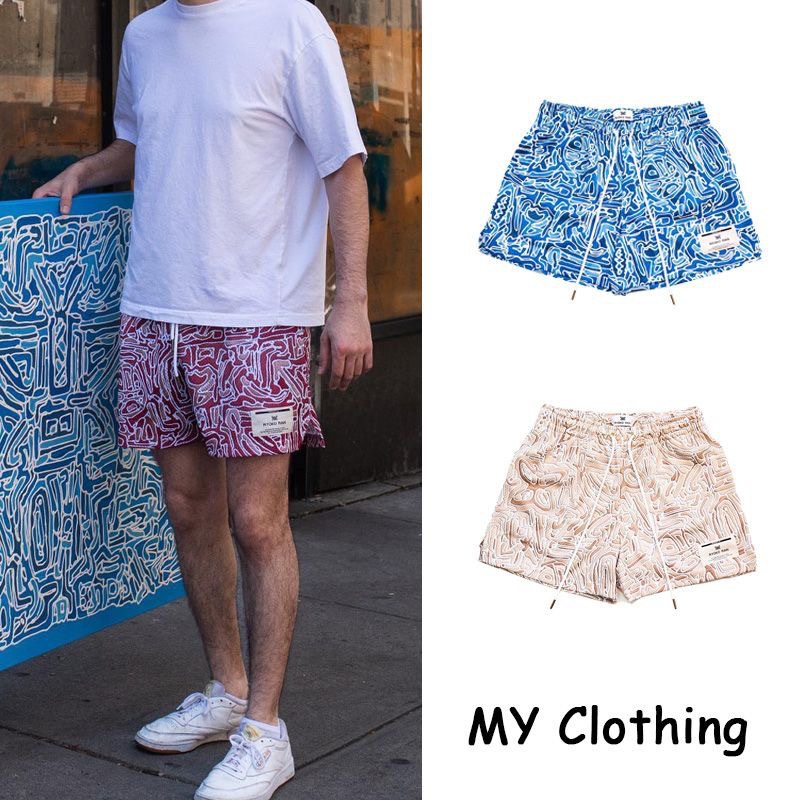 RYOKO RAIN summer men's shorts men and women's fashion beach seaside ...