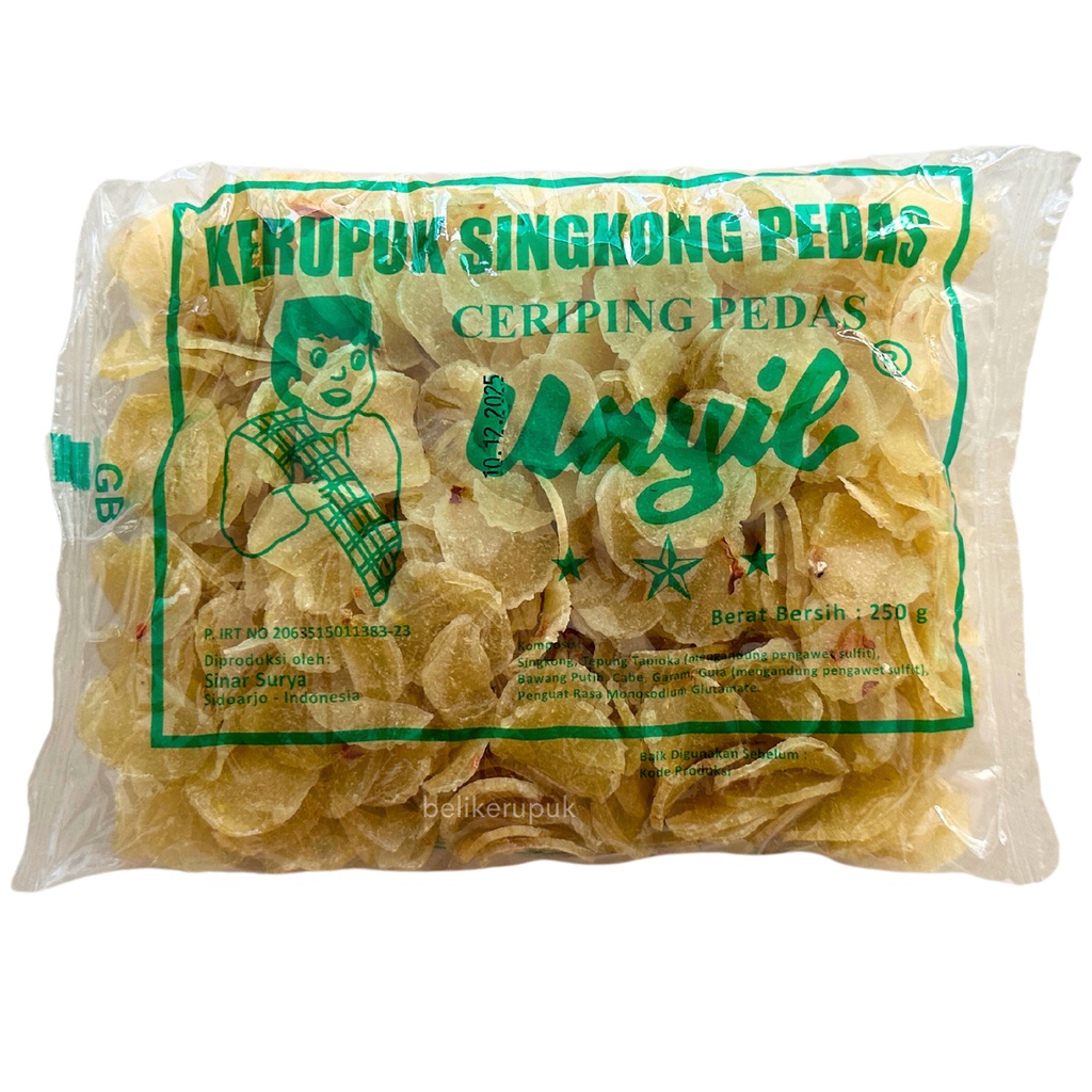 Unyil Raw Spicy Ciring Spicy Cassava Chips 250g | Shopee Singapore