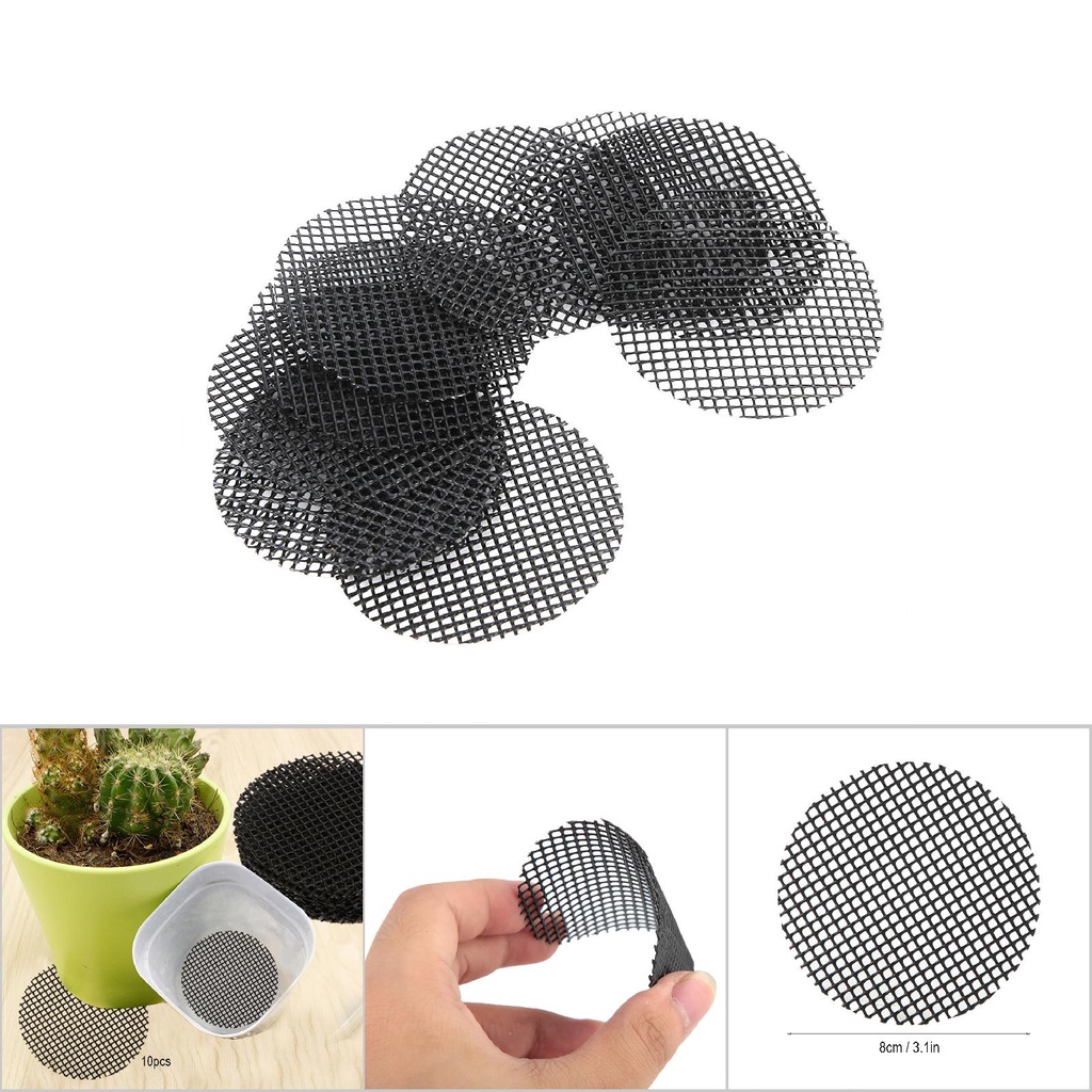 [herebuy] 10PCS Gardening Flower Pot Hole Mat Pad Plant Potting Bottom ...