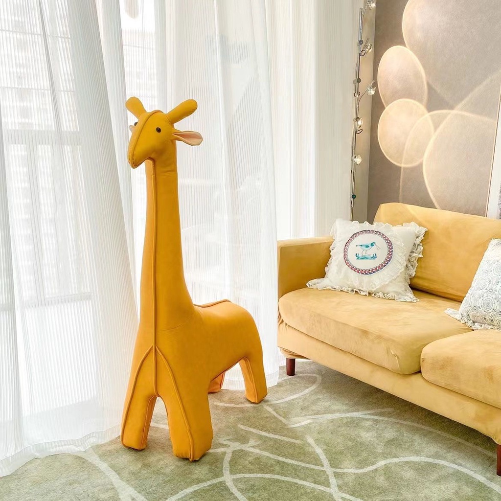 Children's Sofa Giraffe Stool Internet Celebrity Animal Cartoon Stool ...