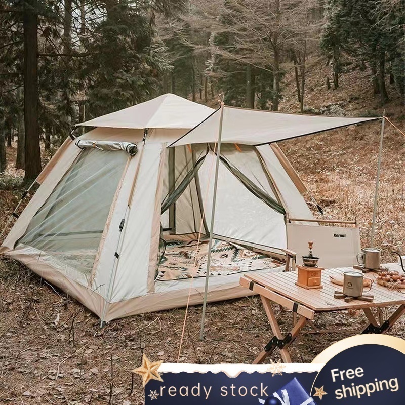 【Free Shipping】gazebo Family Tent 5/8 Persons Camping Tent Hiking ...