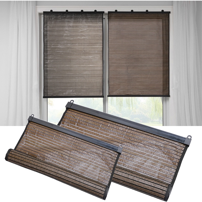 Portable Sunshade Curtain Window Pleated Blinds Shades Blind Roller ...