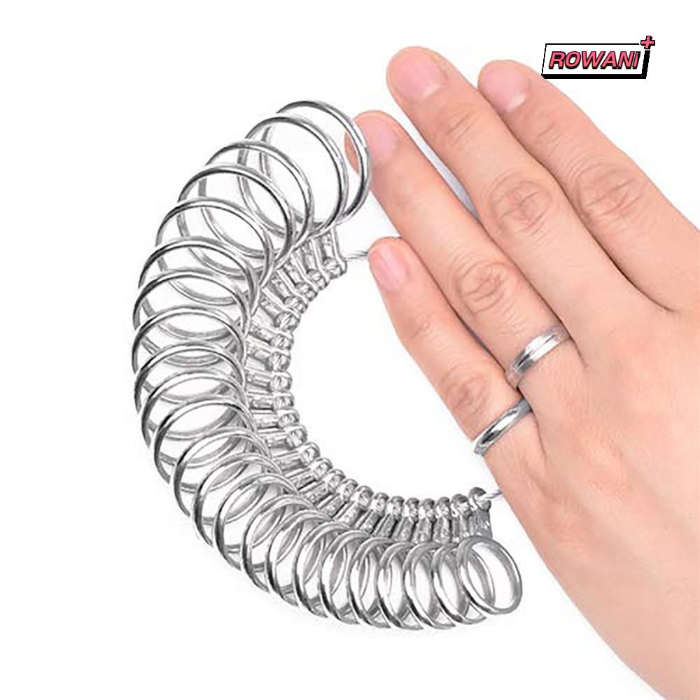 ROW Useful Jewelry Measure Tool Metal Ring Sizer Tool Finger Ring Sizer ...