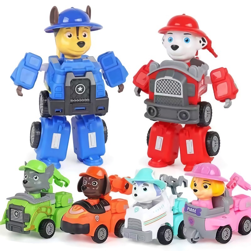 Paws Patrol/Child Toys Robot Car Educational Transformer For Children ...
