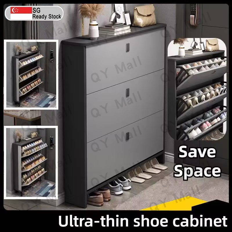 【SG Local Seller】🔥2024 Upgrade🔥Double Layer Shoe Cabinet 17/24cm ...