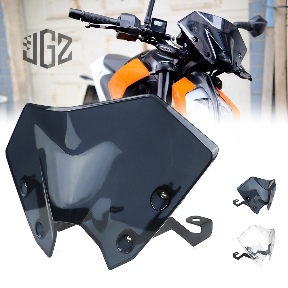 for KTM DUKE 250 390 2017 -2022 duke200 v2 Motorcycle Windshield Visor ...
