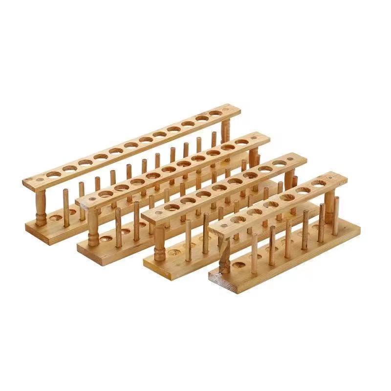 Wooden Tube Rack 6 8 10 12-Hole Teaching Experiment Multifunctional ...