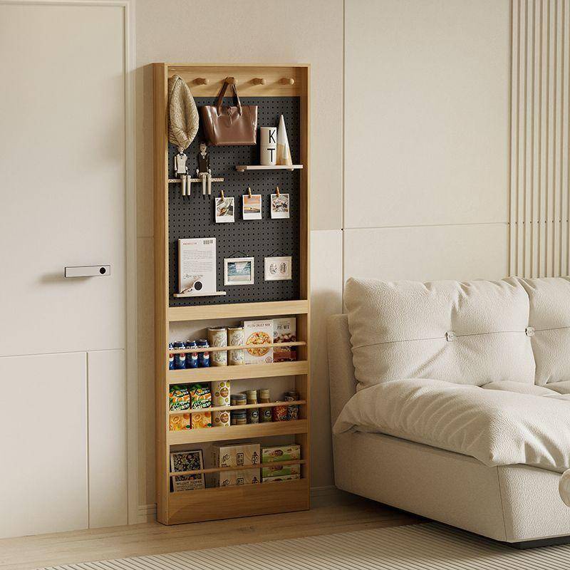 Bookcase storage rack, floor shelf with gaps behind the door, ultra ...