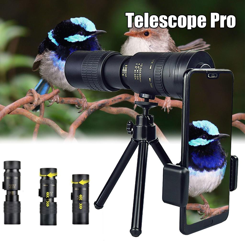 4K 10-300X40MM Super Telephoto Monocular Telescope Zoom Monocular ...