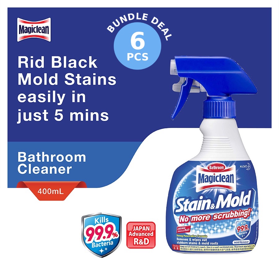 [Bundle of 6] Magiclean Stain & Mold Trigger 400ml | Shopee Singapore