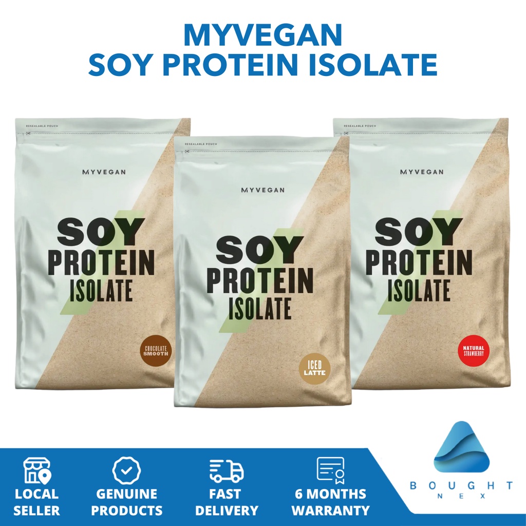 Myprotein Myvegan Soy Isolate Vegan Blend Protein Powder 1/2.5kg High ...