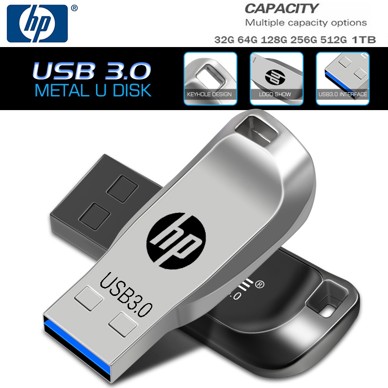HP Metal 3.0 USB Flash Drive 1TB 512GB 256GB 128GB 64GB 32GB 16GB Pen ...