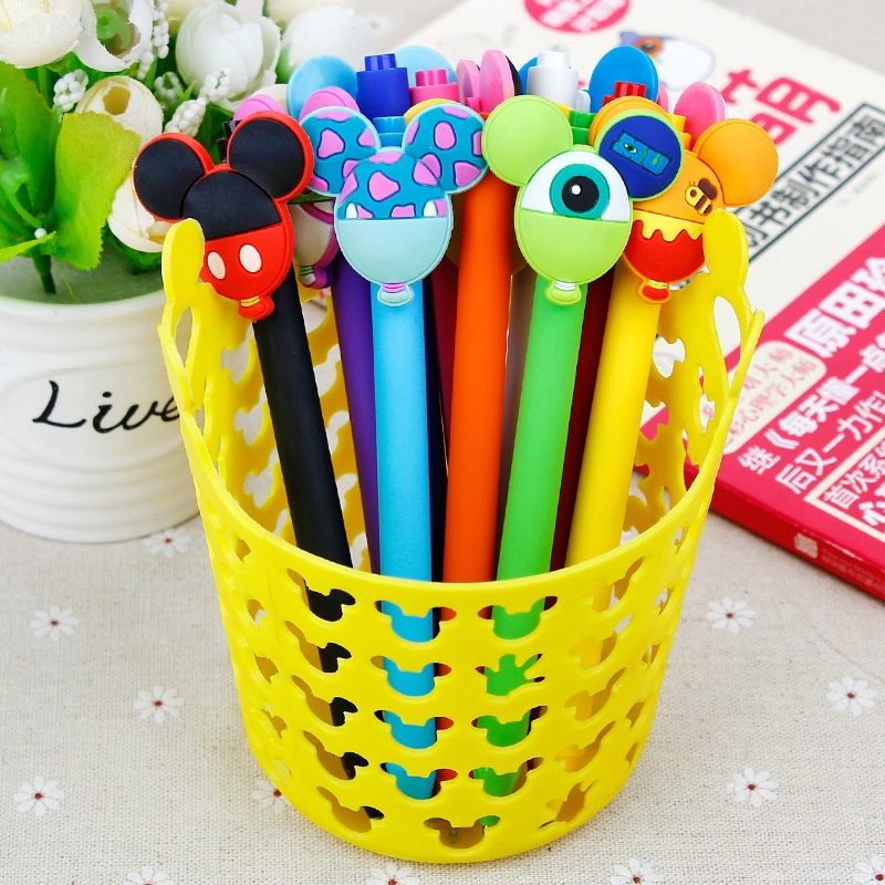 1pcs Kawaii Gel Pen Disney Cartoon Mickey Mouse Minnie Stitch Toy Story ...
