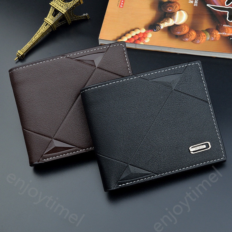 Men's Wallet Short Multi-card Coin Purse Fashion Casual Wallet Male ...
