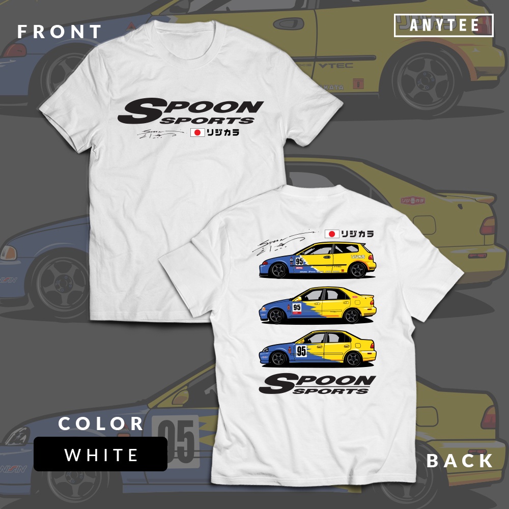 Honda Civic Spoon Sports EG EK ESI JDM Japanese Style Men's Tee ANYTEE ...