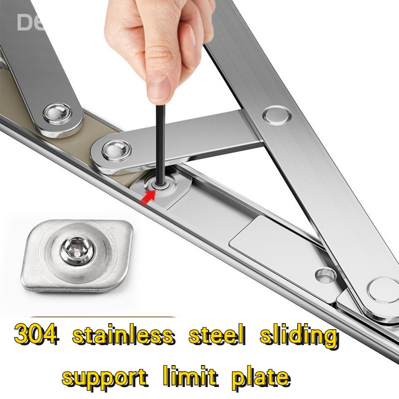 Flat window slide support limiter external window fixing piece push ...