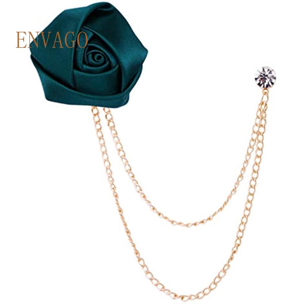 Men's Lapel Pin Flower Boutonniere Pins for Suit Wedding Brooch Sticks ...