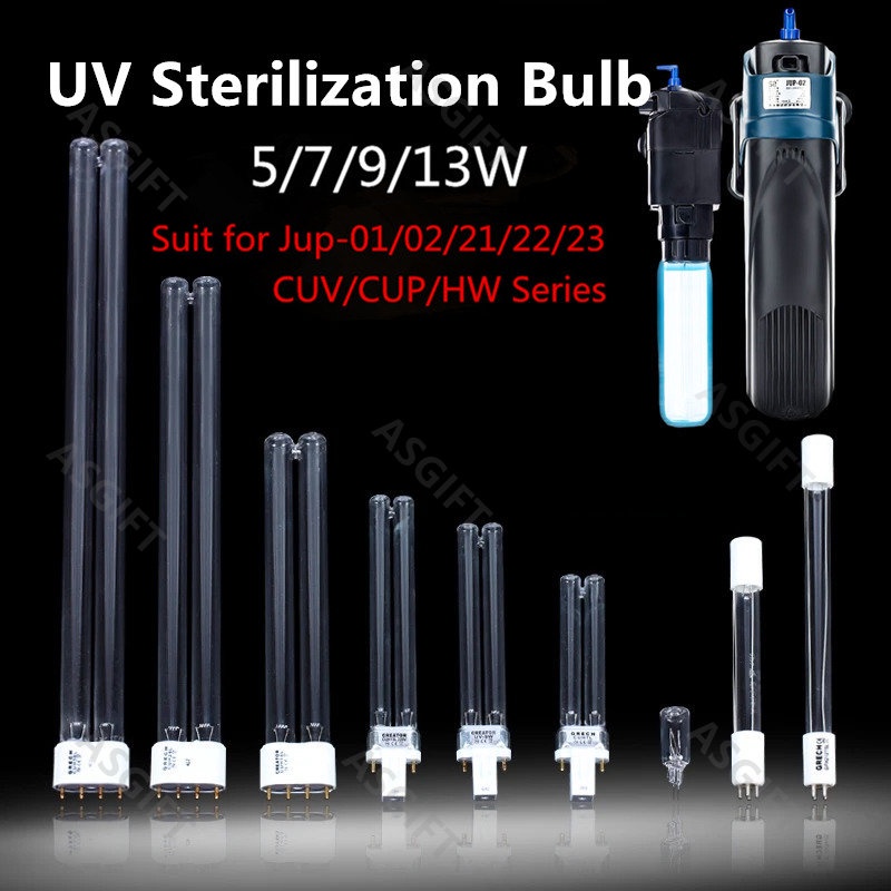 5W/7W/9W/10W/13W Aquarium UV Sterilizer Lamp Bulb Fish Tank Replacement ...