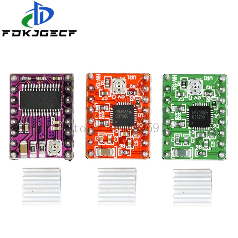 3D Printer Parts Stepstick A4988 DRV8825 Stepper Motor Driver Module ...