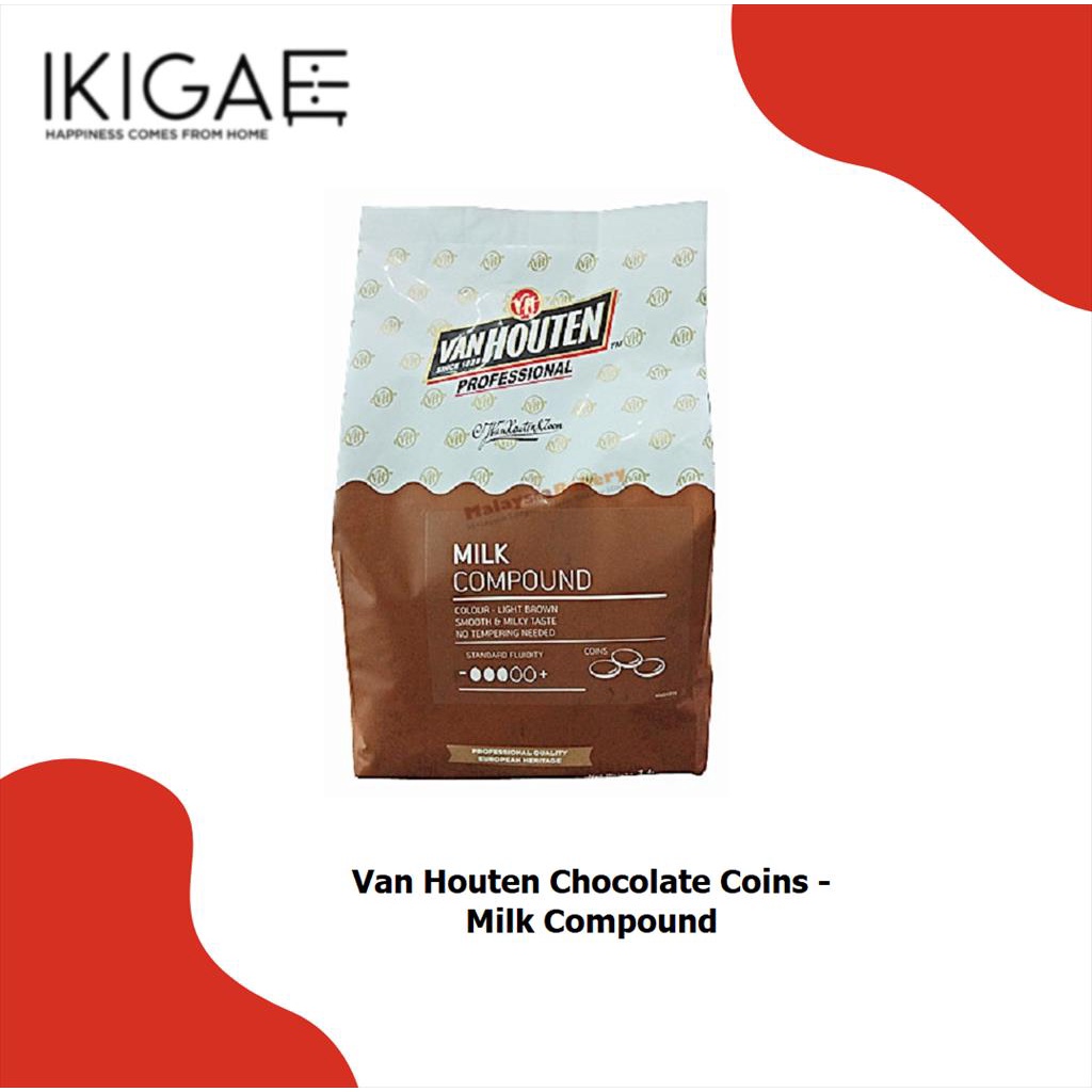 Van HOUTEN COIN MILK COMPOUND/Chocolate COIN MILK COMPOUND 1kg | Shopee ...