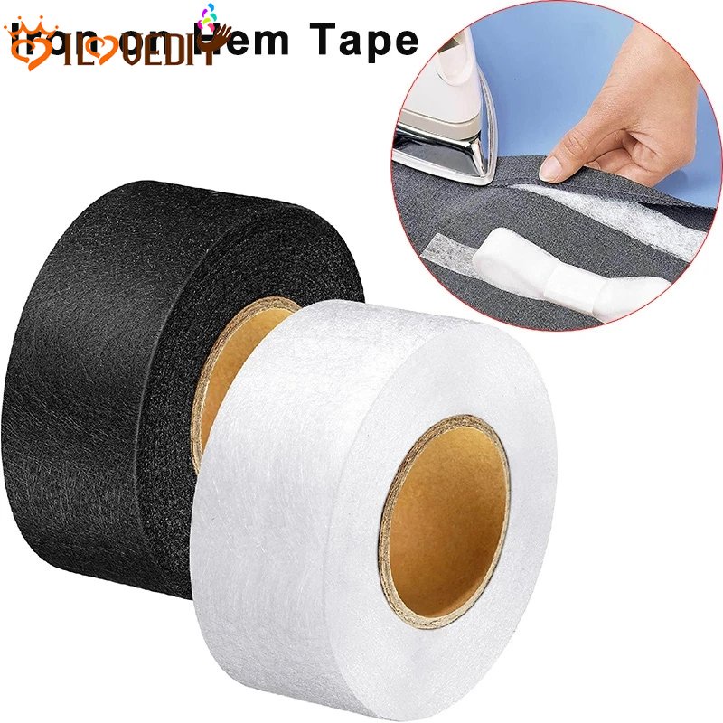 Cloth Iron on Hem Tape Roll Outus Iron on Hem Tape Fabric No Sew Hemming Tape Adhesive Hem Tape ...