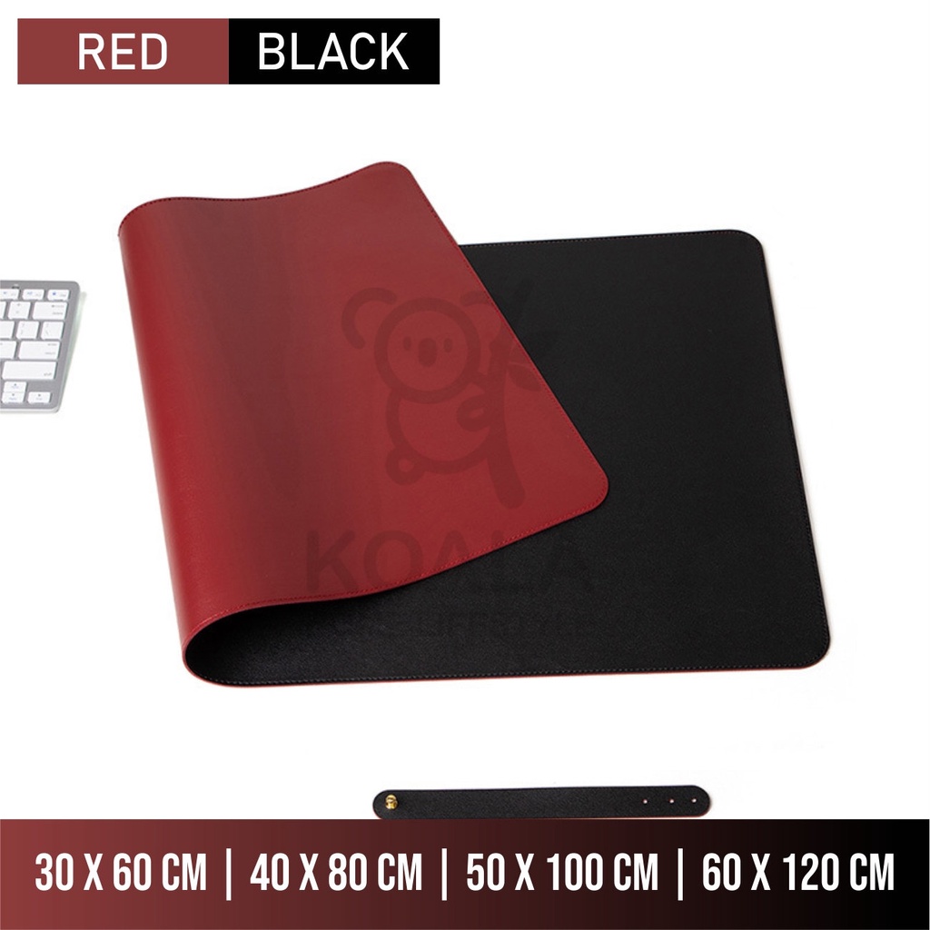 🇸🇬Koala Home🔥Waterproof Leather Desk Mouse Pad - Large Desktop Table ...
