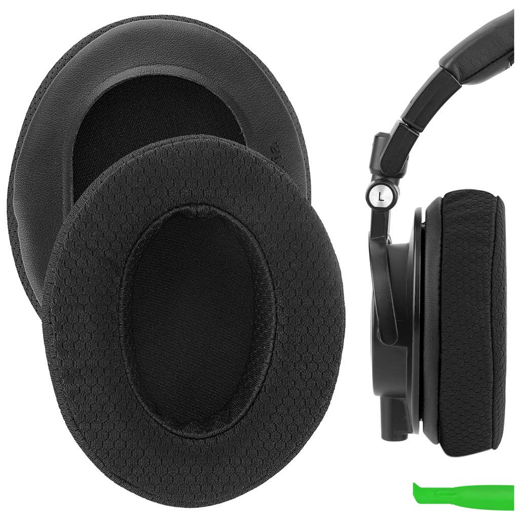 Geekria Extra Thick Mesh Fabric Replacement Ear Pads for ATH M50X ...