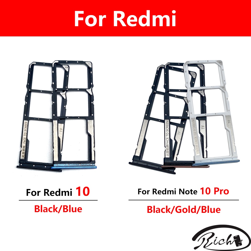 Sim Card Tray For Xiaomi Redmi Note 10S 10 Pro / Redmi Note 10 5G SIM ...