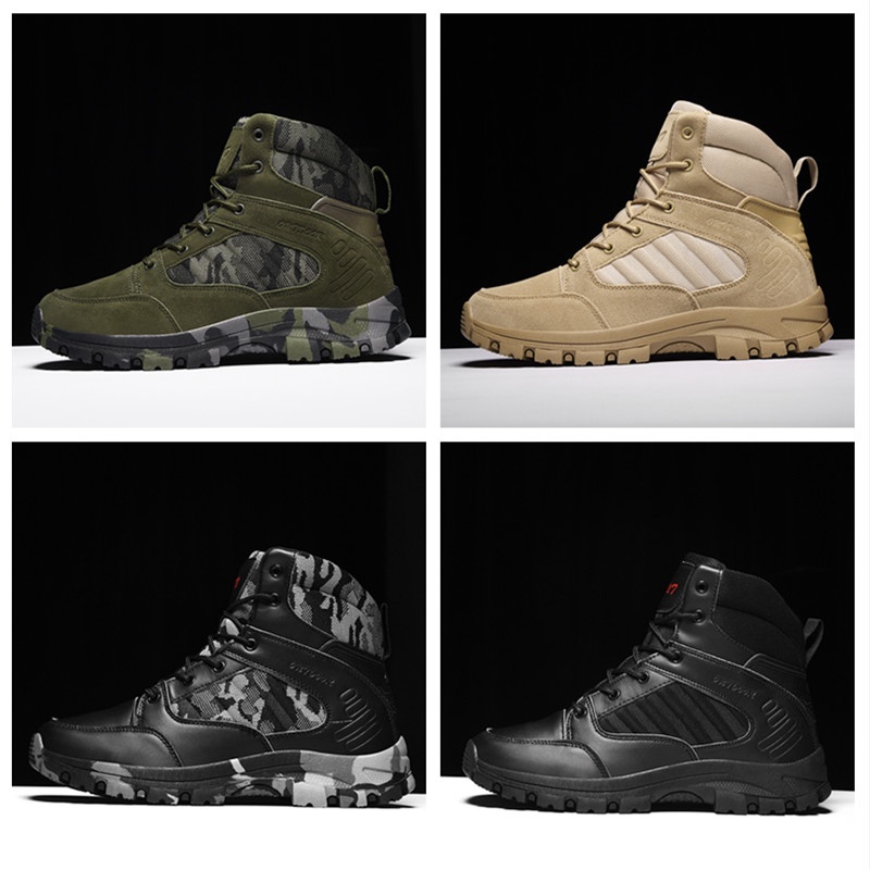 Ready Stock Large Size Original Military Boots Tactical Boots ...
