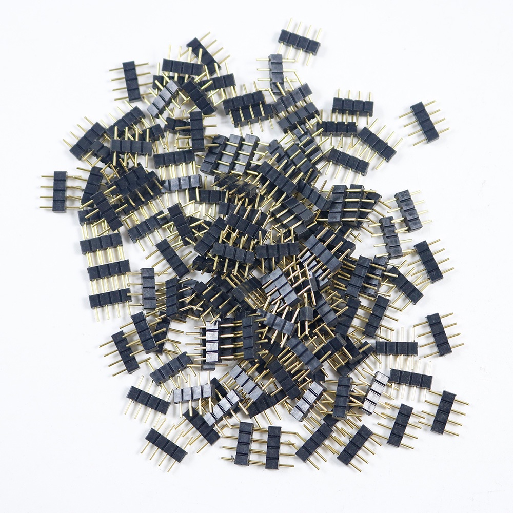 50pcs/lot 4 Pin RGB Connector Adapter pin needle male type double 4pin ... 50pcs/lot 4 Pin RGB Connector Adapter pin needle male type double 4pin ...