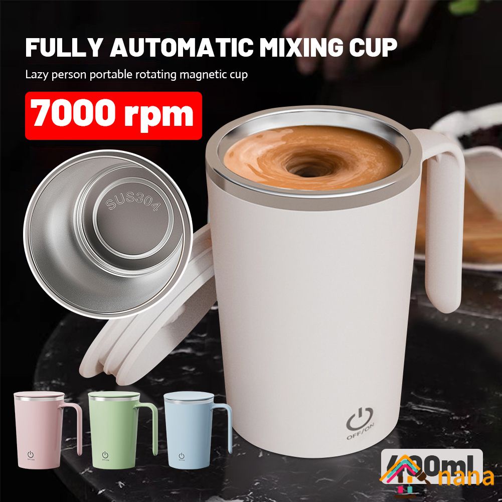 304 Stainless Steel Automatic Coffee Stirring Cup 400ml With Usb Port ...